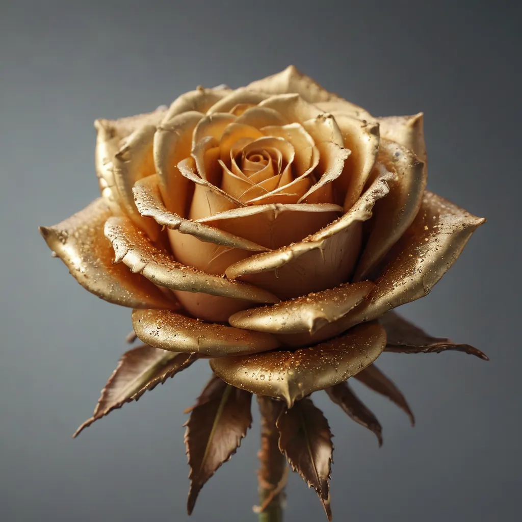 Evaluating the Intrinsic Worth of Gold Dipped Roses