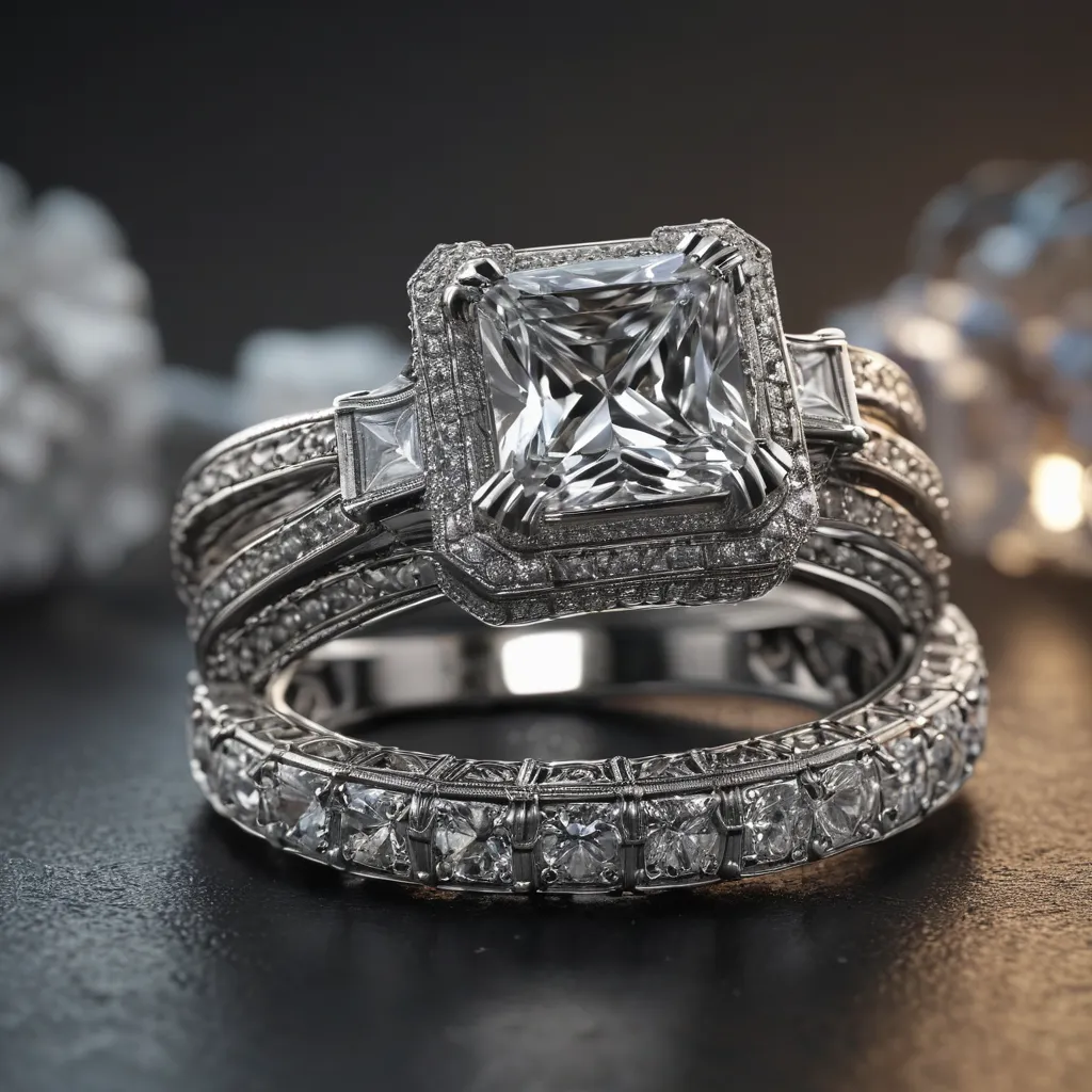Discover the Timeless Elegance of Jared Princess Cut Bridal Set
